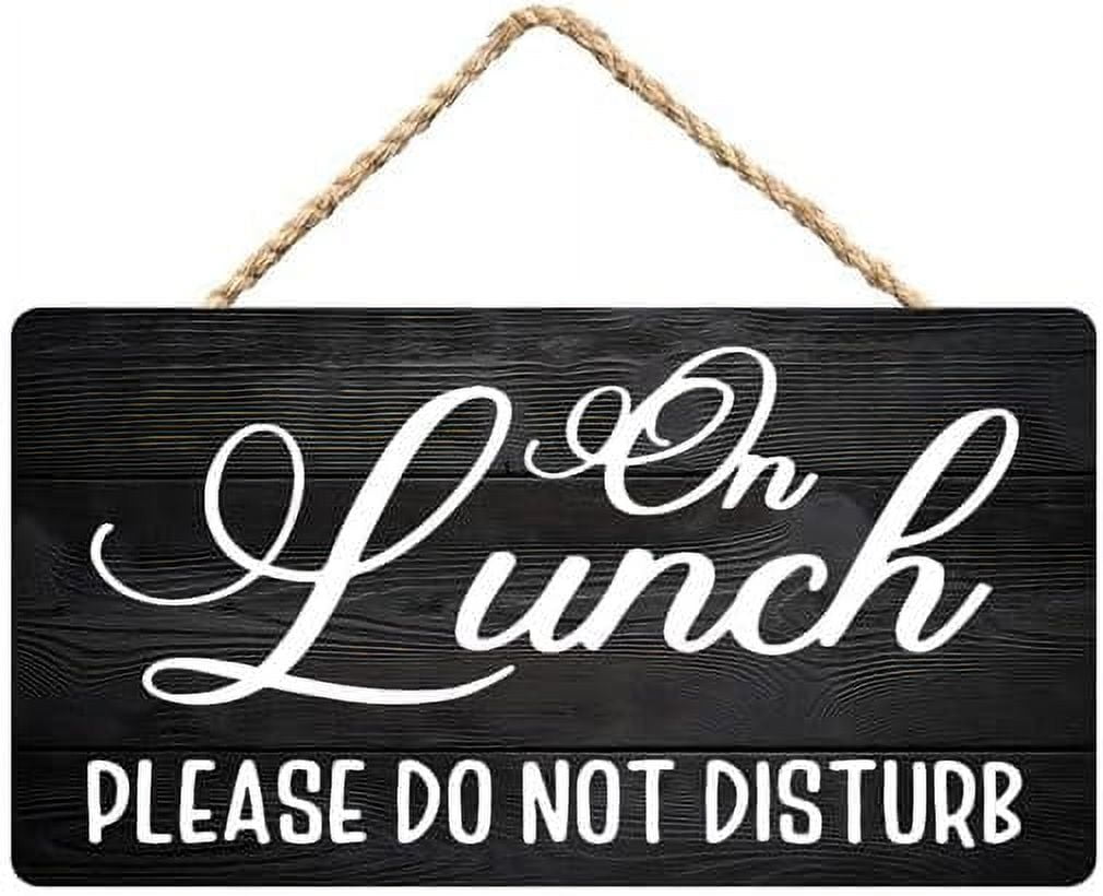Zomyto On Lunch Sign,Please Do Not Disturb Rustic Wooden Hanging Sign ...