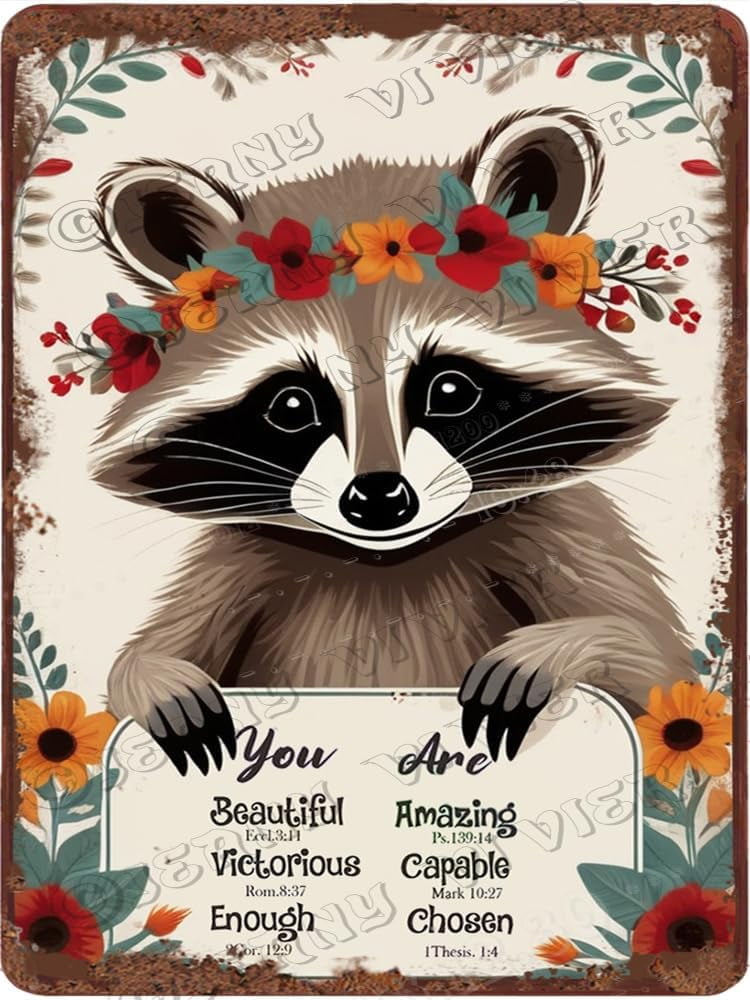 Zomyto Rabbit with Inspiring Positive Quotes Creative Tin Sign 12x16 ...