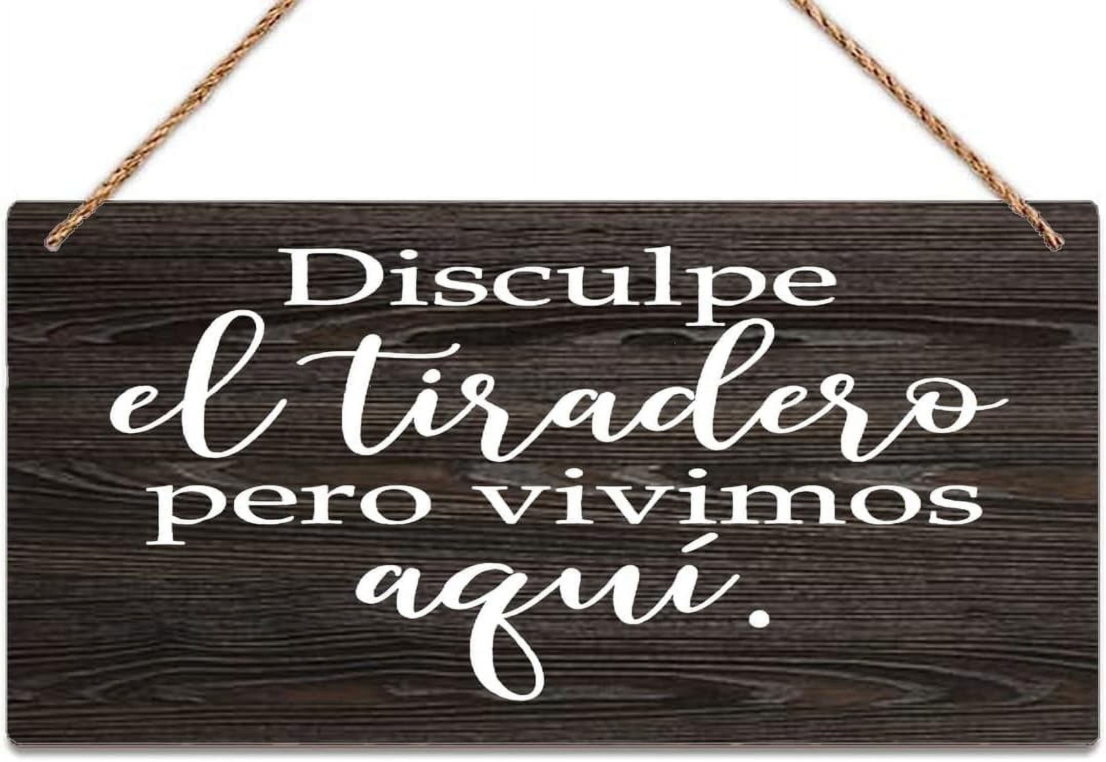 Zomyto Wooden Sign Room Decorations Spanish Sign Spanish Sign Wooden ...