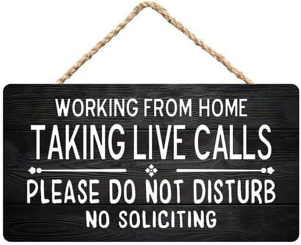 Zomyto Working From Home Sign,Taking Live Calls,Do Not Disturb,No ...