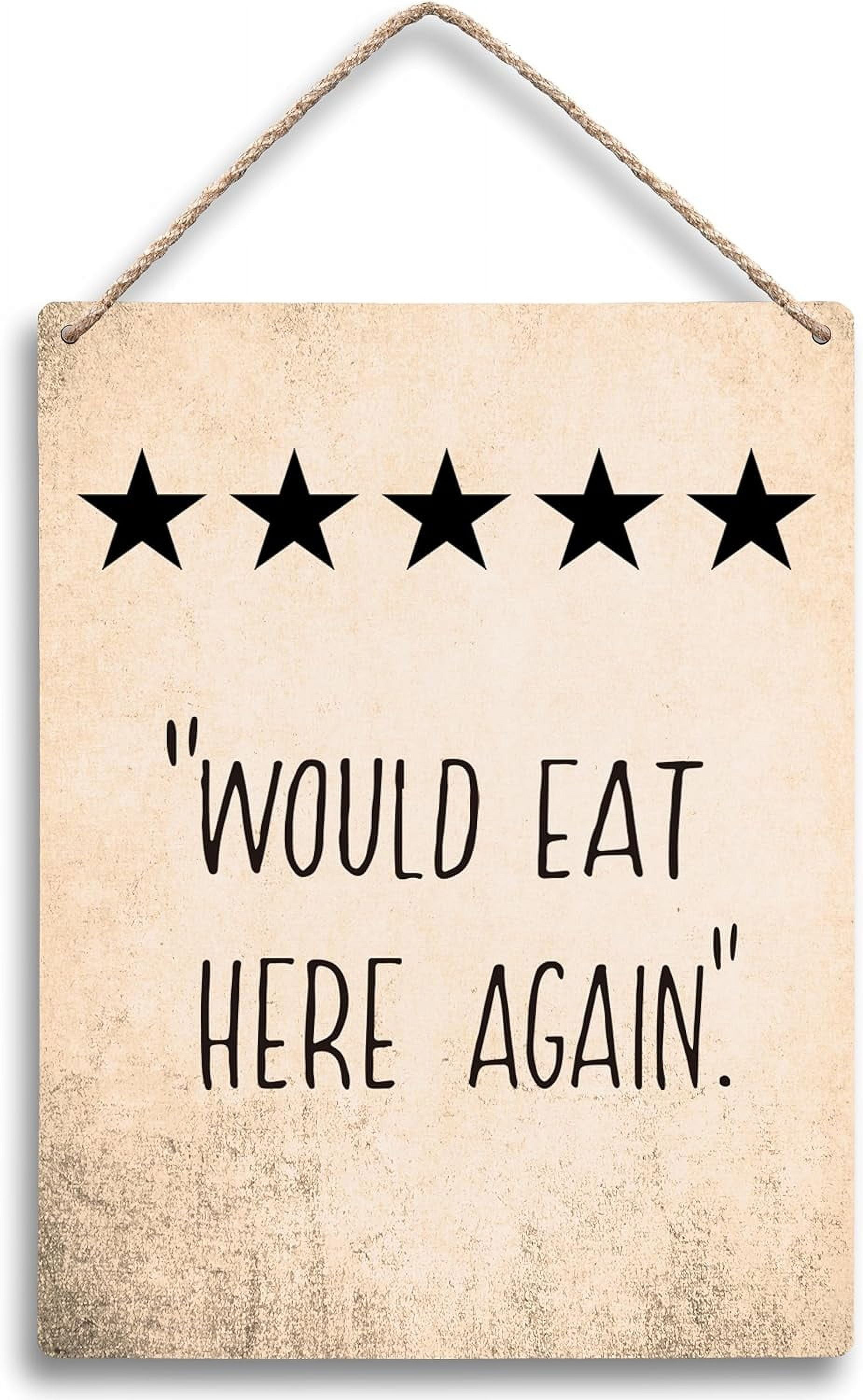 Zomyto Would Eat Here Again Rustic Kitchen Farmhouse Hanging Wooden ...