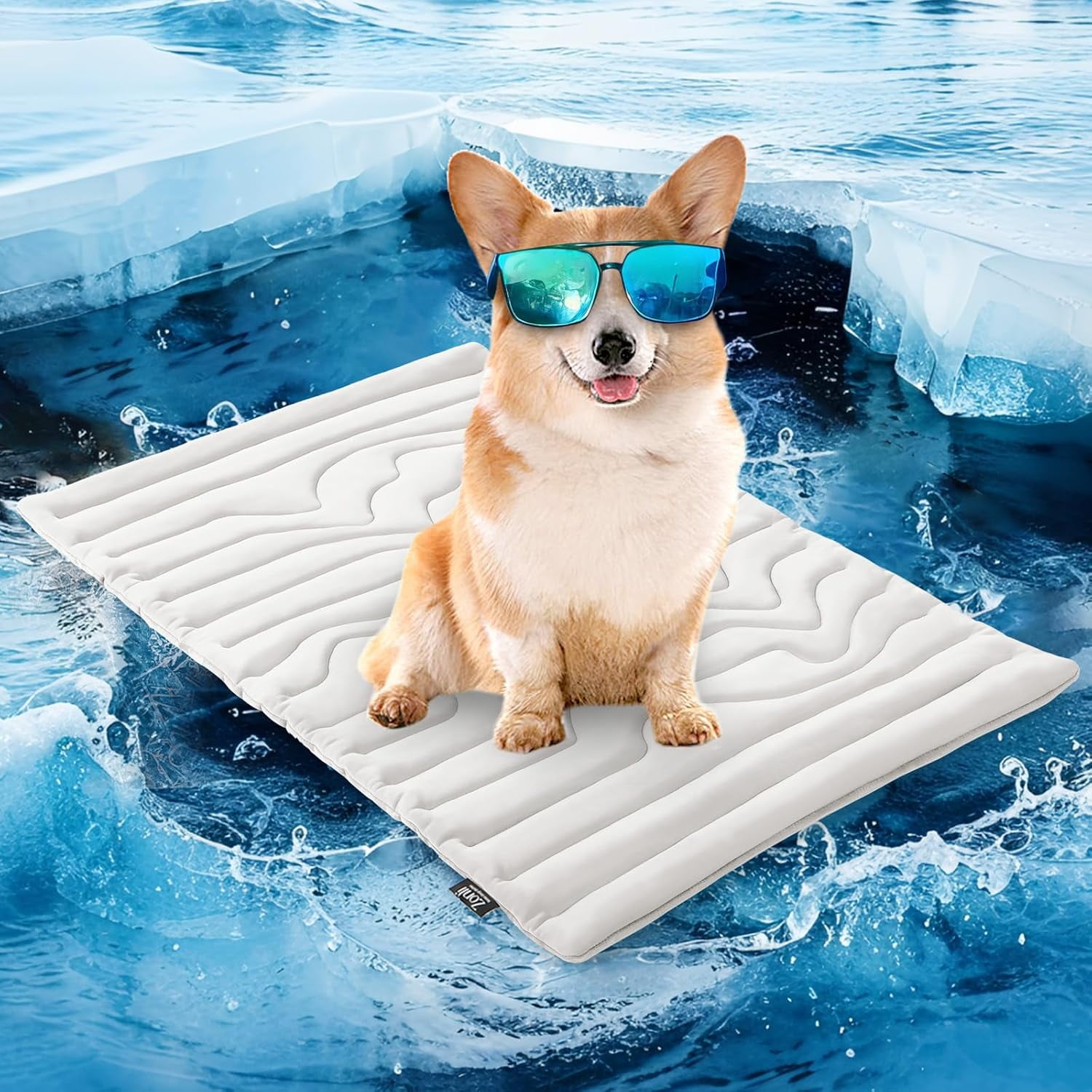 ZonLi Dog Cooling Mat, 36" x 23" Medium, Reversible Cooling Pad for ...