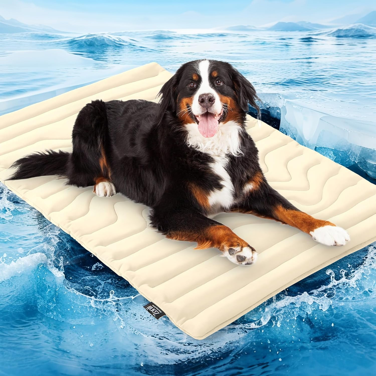 ZonLi Dog Cooling Mat, 59" x 40"Extra Large, Reversible Cooling Pad for ...
