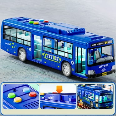 Dimple Educational Interactive School Bus Toy w Tons of Flashing Lights ...