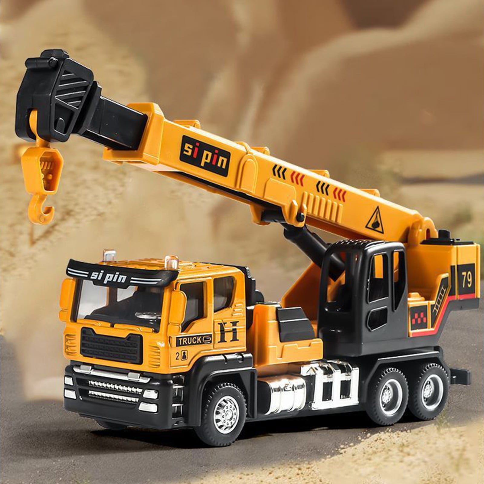Zonao Crane Truck Toy - Crane Toy with Controllable Boom and Hook ...