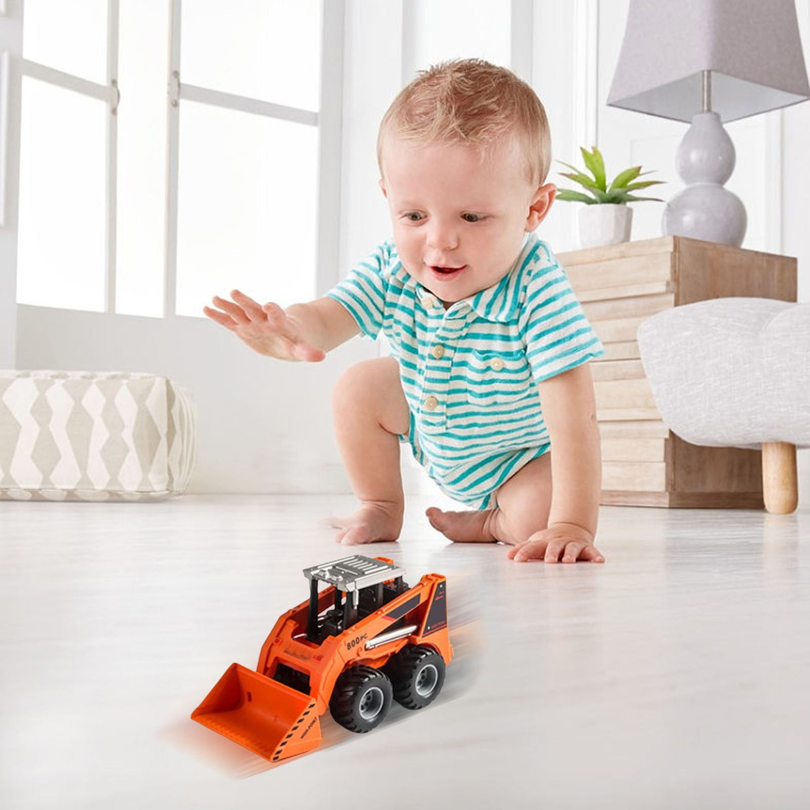 Zonao Front Loader Toy,Plastic,Movable Shovel,Farm Tractor Friction ...