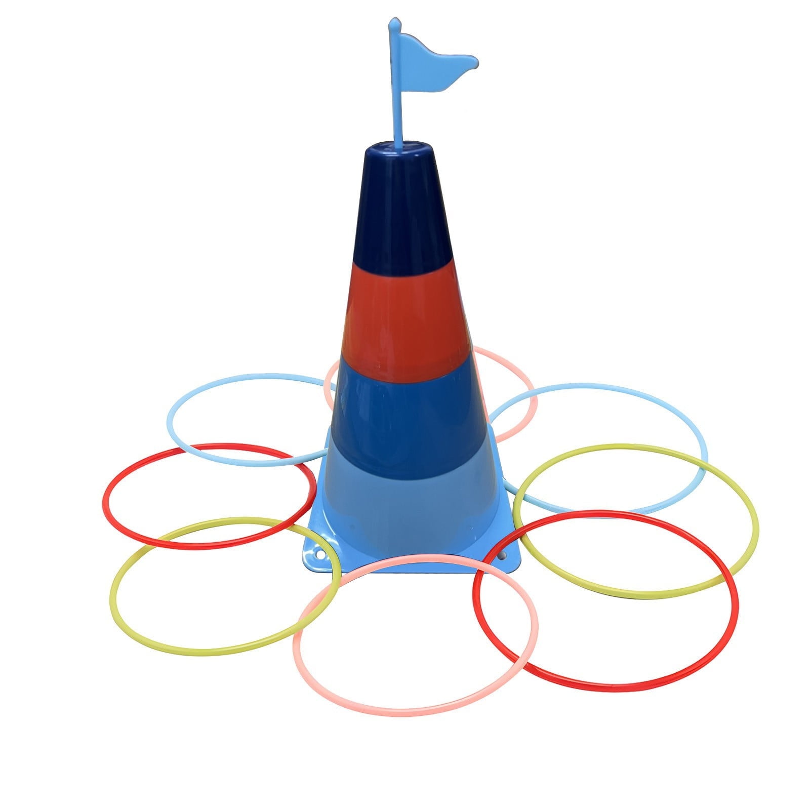 Zonao Ring Toss Game Set Plastic Cones Throwing Rings for Kids Ring ...