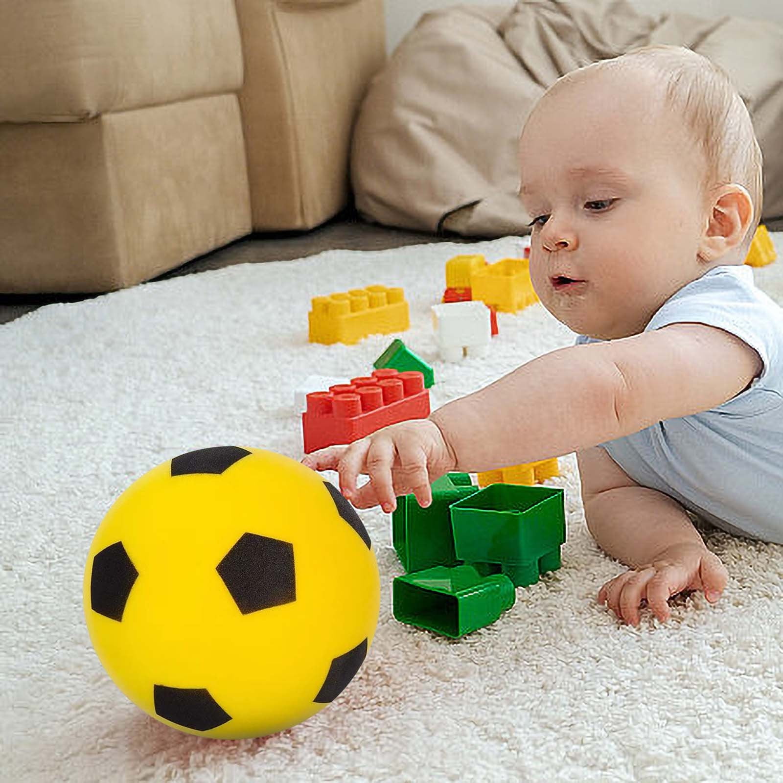 Zonao Silent Foam Football,Indoor Soft Soccer Ball,Kids Lightweight ...