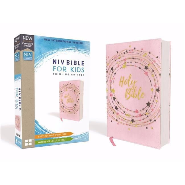 ZonderKidz 144086 NIV Bible for Kids - Comfort Print, Pink & Gold ...