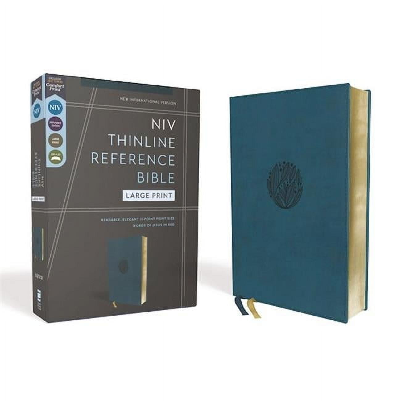 Zondervan 224218 NIV Thinline Reference Bible Large Print Comfort Print ...