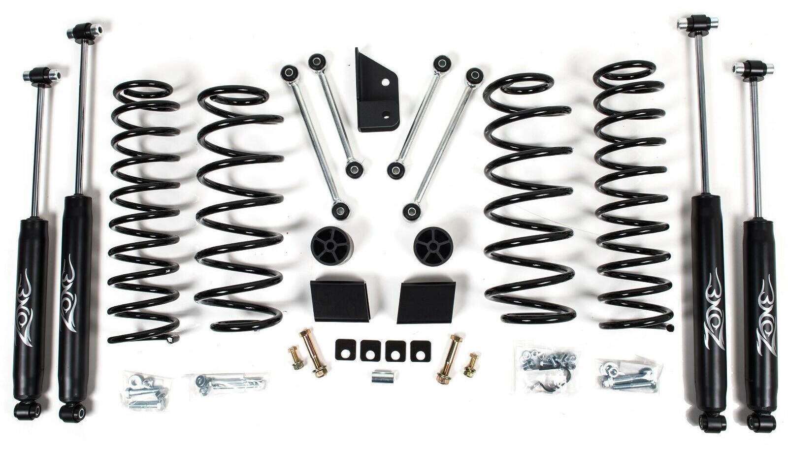 Zone Offroad 3" Lift Kit With Nitro Shocks,Fits 2018-2023 Wrangler Jl 4 ...