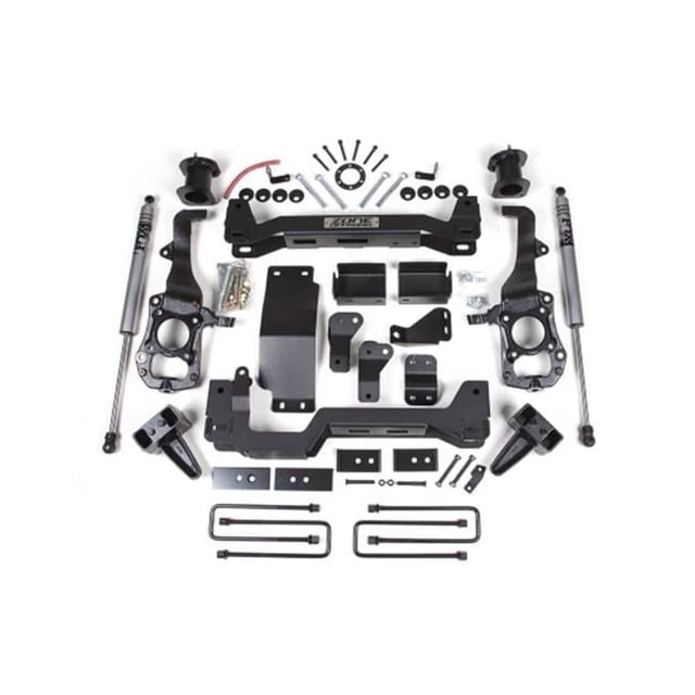 Zone Offroad 4 in. Front 2 in. Rear Suspension Lift System with Fox ...