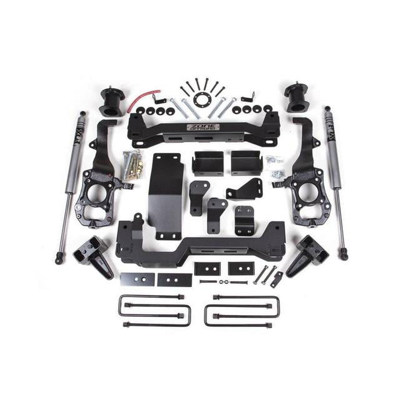 Zone Offroad 6 in. Front 4 in. Rear Suspension Lift System with Fox ...