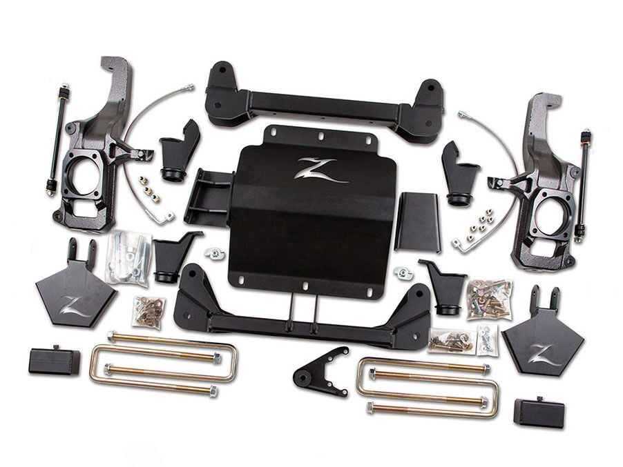 Zone Offroad Torsion Bar Drop Lift Kit,5"/3",11-19 GM 2500HD,3500HD W/O ...