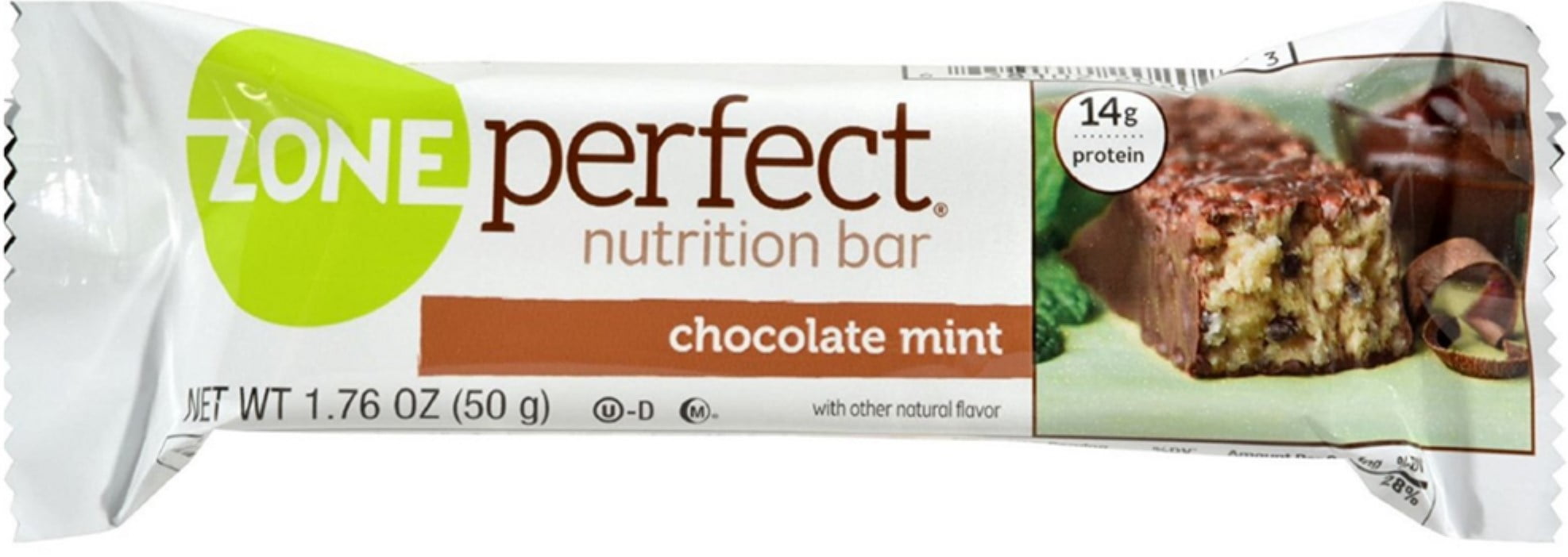 Zone Perfect Nutritional Bar, 1.76 oz Bars, Chocolate Mint 12 Each ...