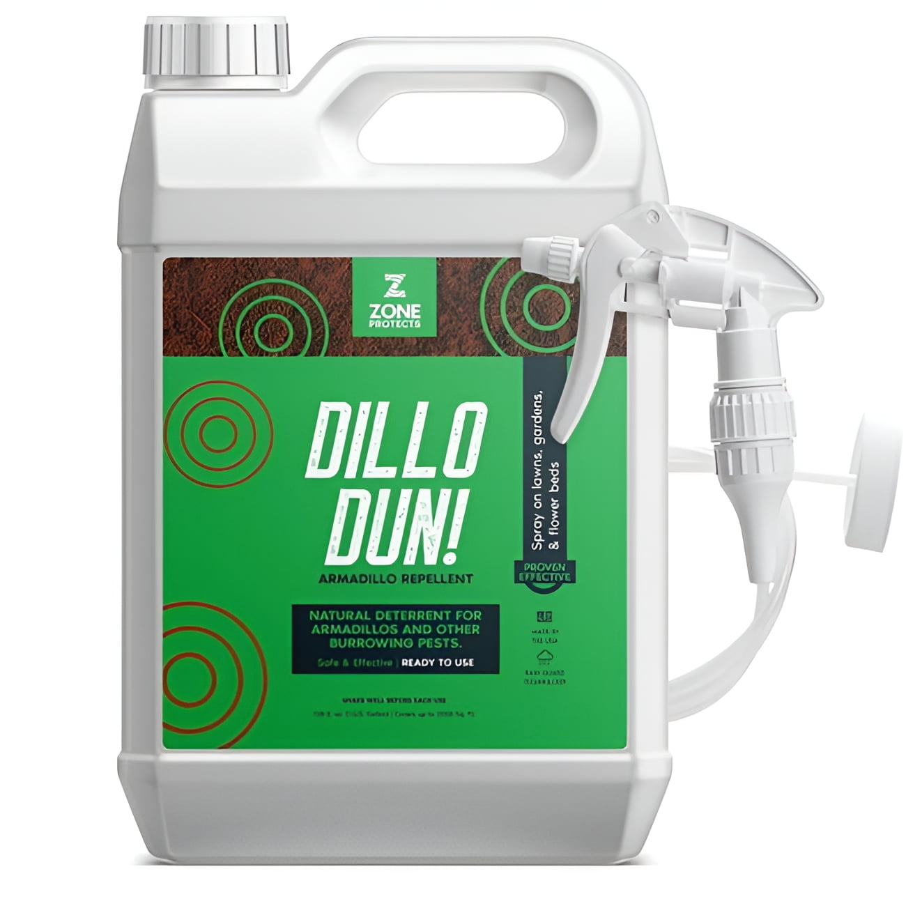 Zone Protects 109-128S Dillo Dun Armadillo Repellent, Gallon - Walmart.com