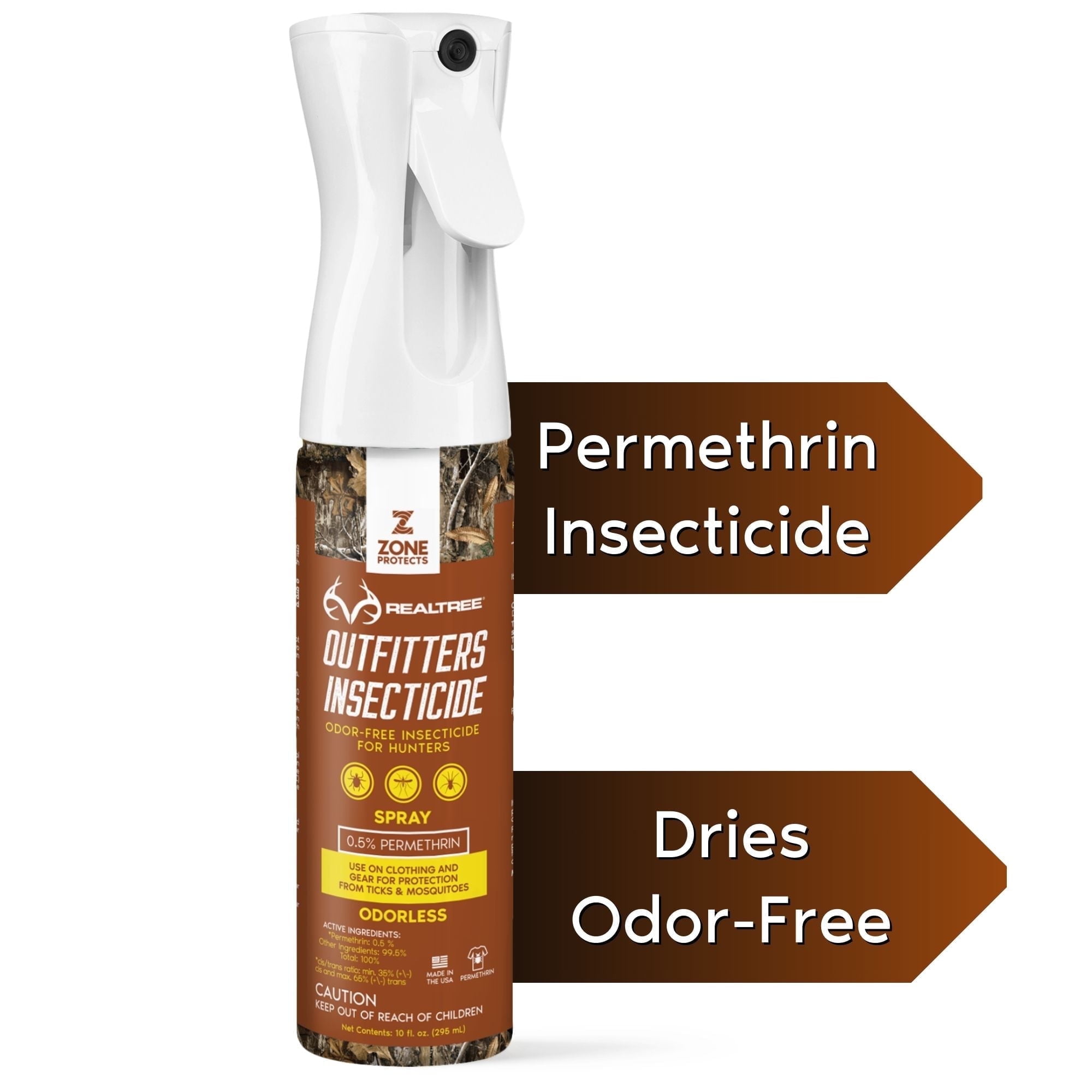 Zone Realtree Outfitters Insecticide with Permethrin; No More Ticks or ...