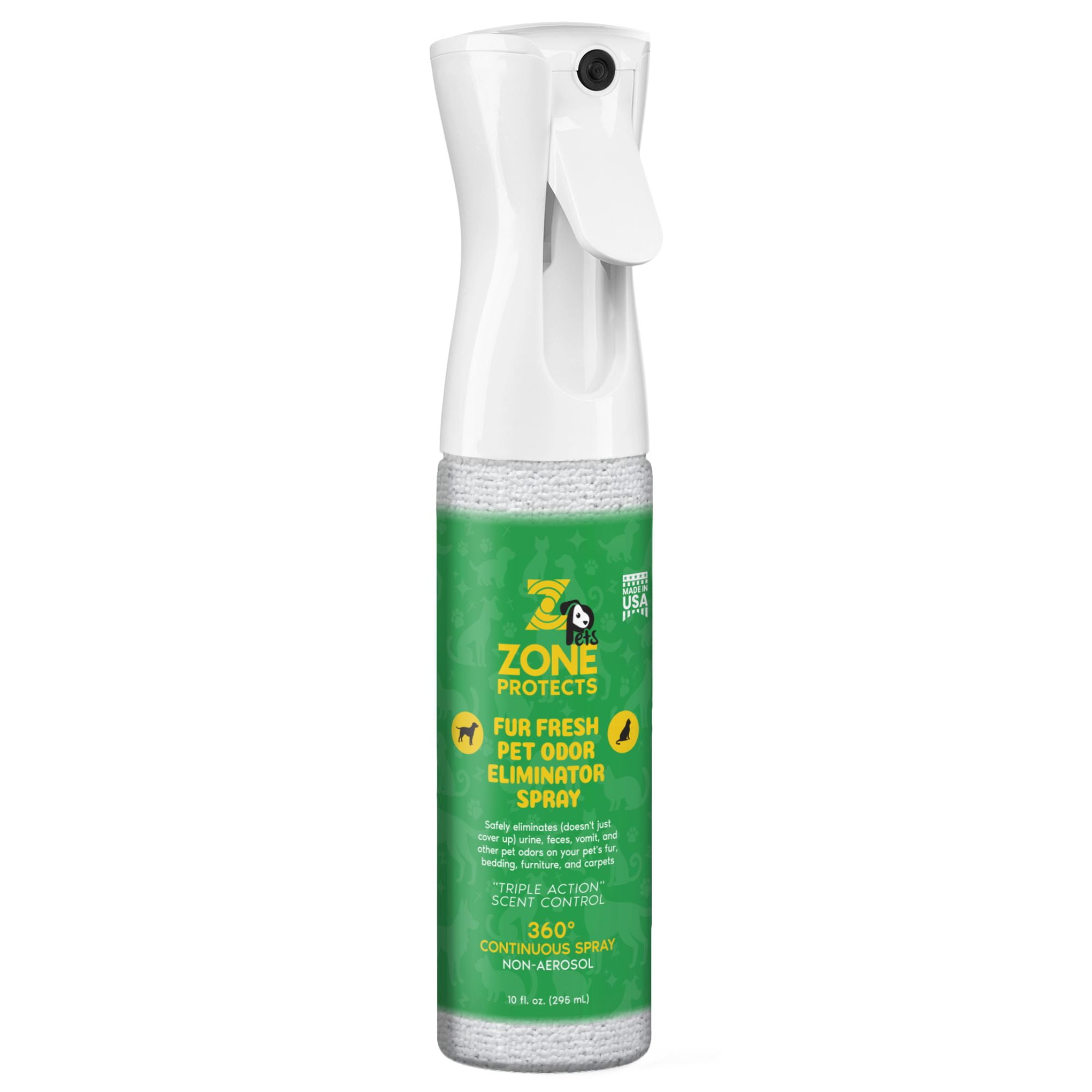 Zone Protects Pets Fur-Fresh Pet Odor Eliminator Spray; 10oz Continuous ...