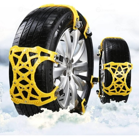 6 PCS Tire Security Universal Snow Chains for Two Tires- Quality Strong ...