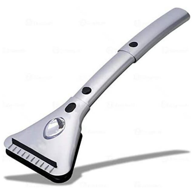 Zone Tech Automotive Heated Ice Scraper - Extendable LED Light Snow ...