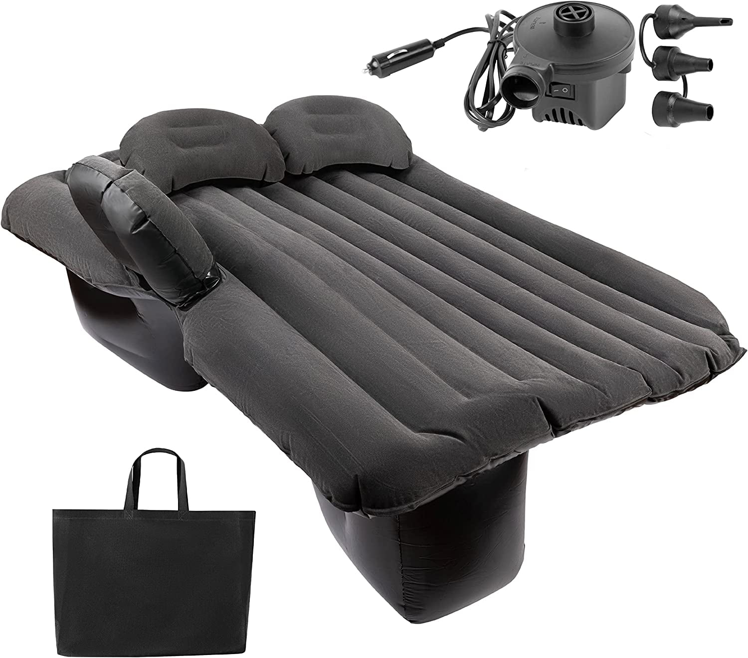 Zone Tech Travel Inflatable Mattress 6" Leakproof Air Bed with Pump ...