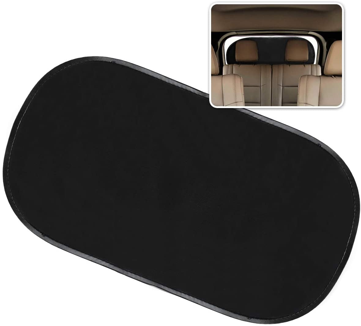 Zone Tech Car Black Sun Cling on Shade - Universal Fit Back Window ...