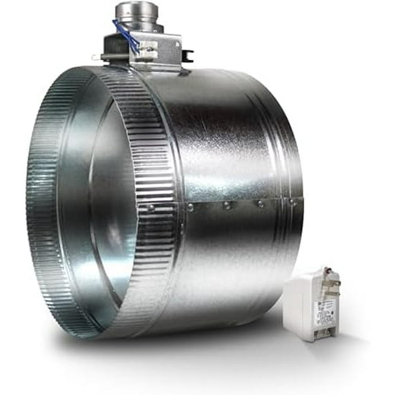 ZoneMaster 12-Inch Normally Closed Motorized Damper — Power Open/Spring ...