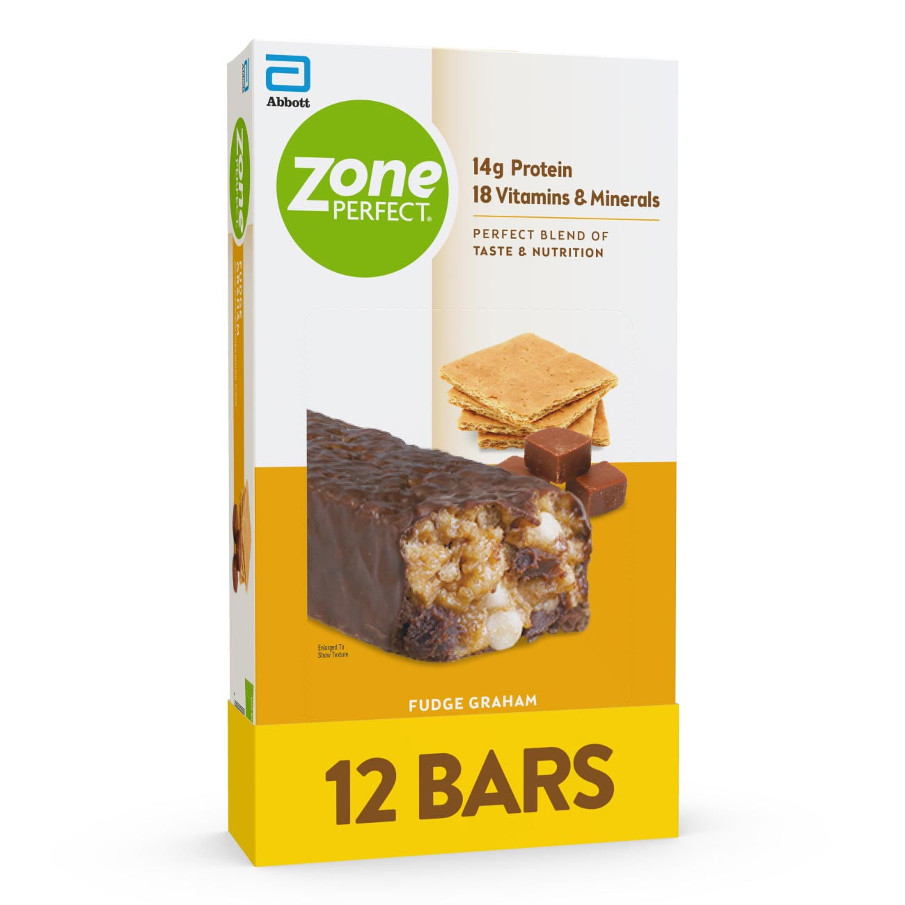 ZonePerfect Protein Crunch Bars, Fudge Graham Flavor, Box of 12 Bars ...