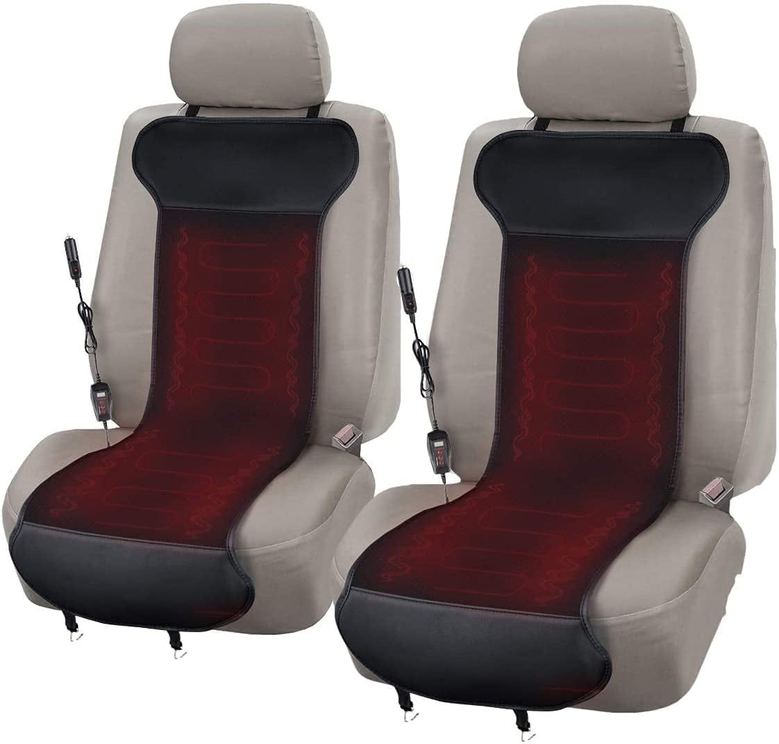 Zone Tech 12V Car Heated Seat Cover Cushion, Auto Heater for Winter ...
