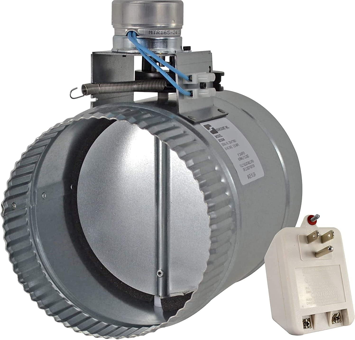 ZoneMaster Adjustable Motorized Airflow Control Zone Damper Air Duct ...