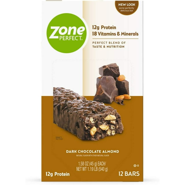 Zoneperfect Classic ZonePerfect Protein Bars, Dark Chocolate Almond ...