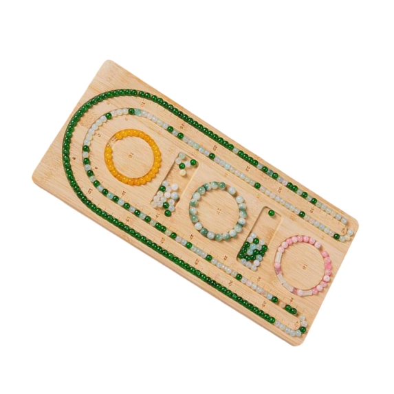 Zonest Convenient Wood Board Plate Beading Tray Jewelry Beading Board ...