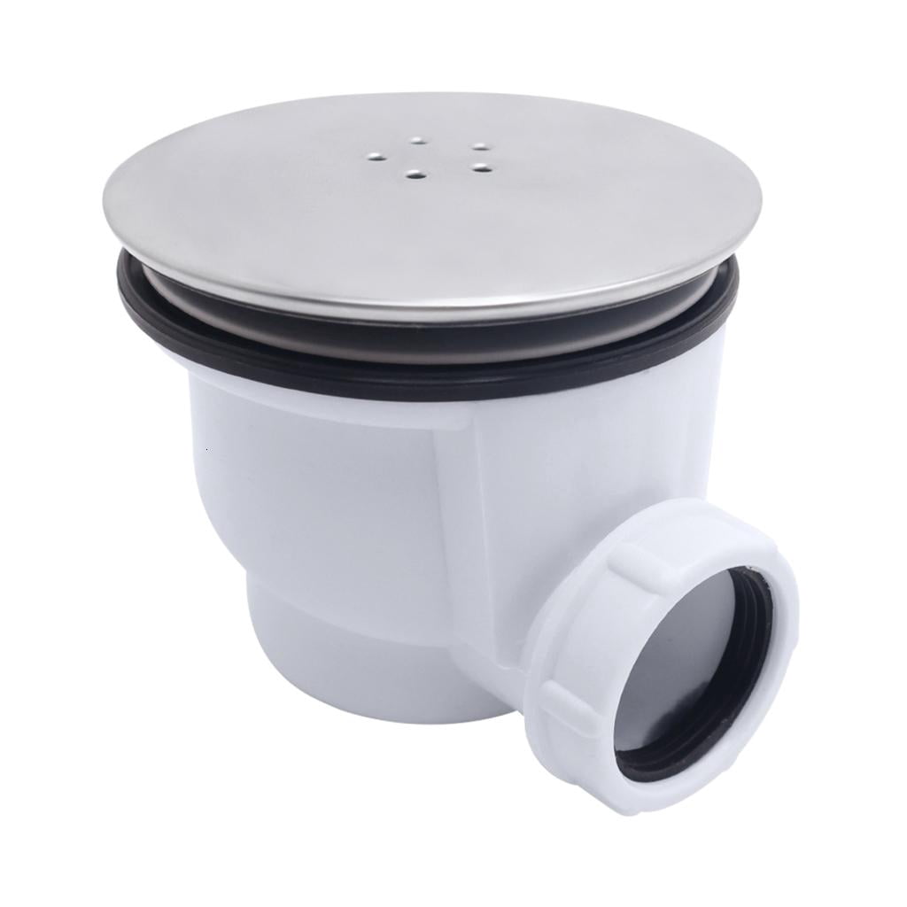 Zonest Shower Tray Waste Drain Trap Low Profiles Shower Waste Trap Side ...