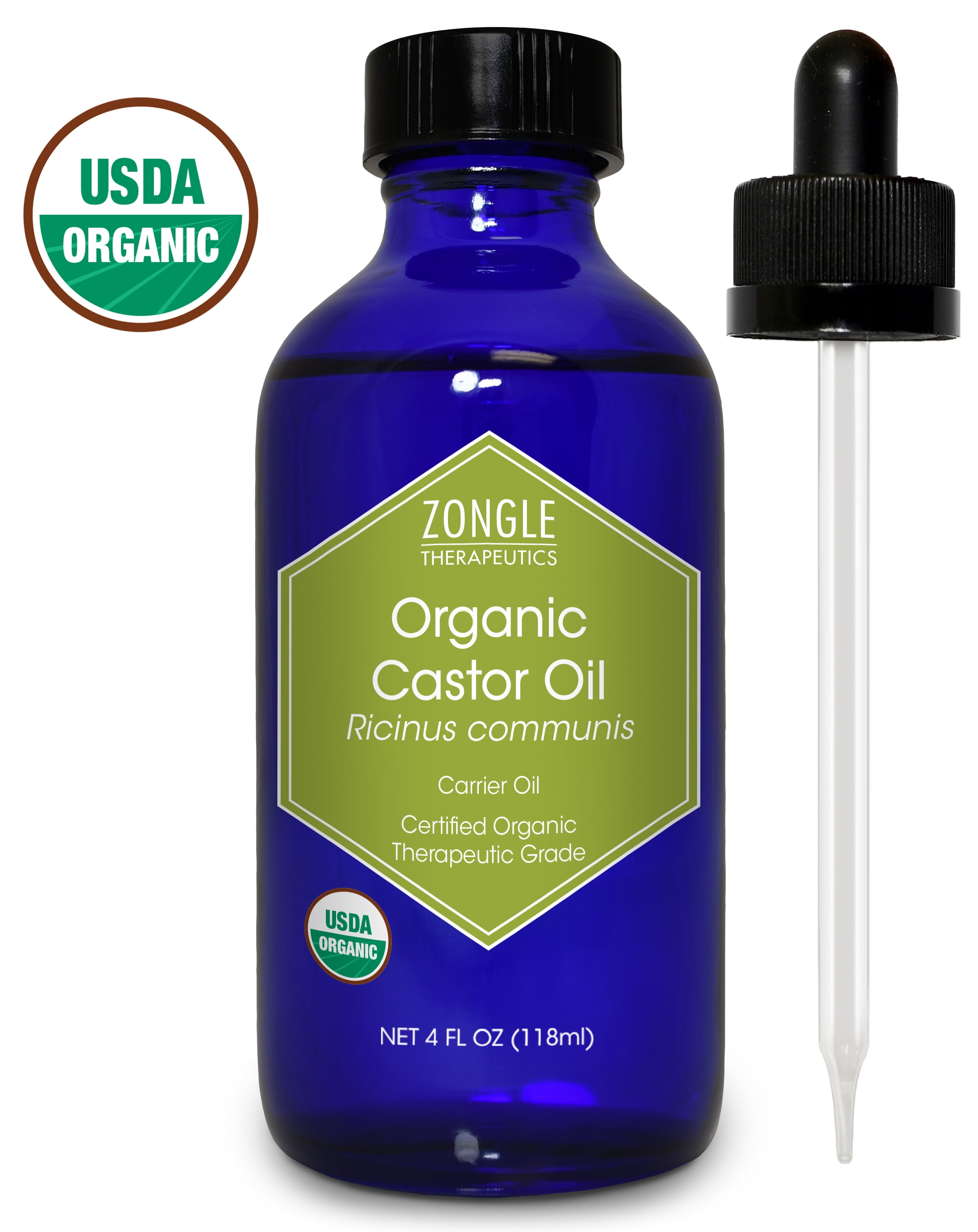 Zongle Usda Certified Organic Castor Oil Cold Pressed Ricinus