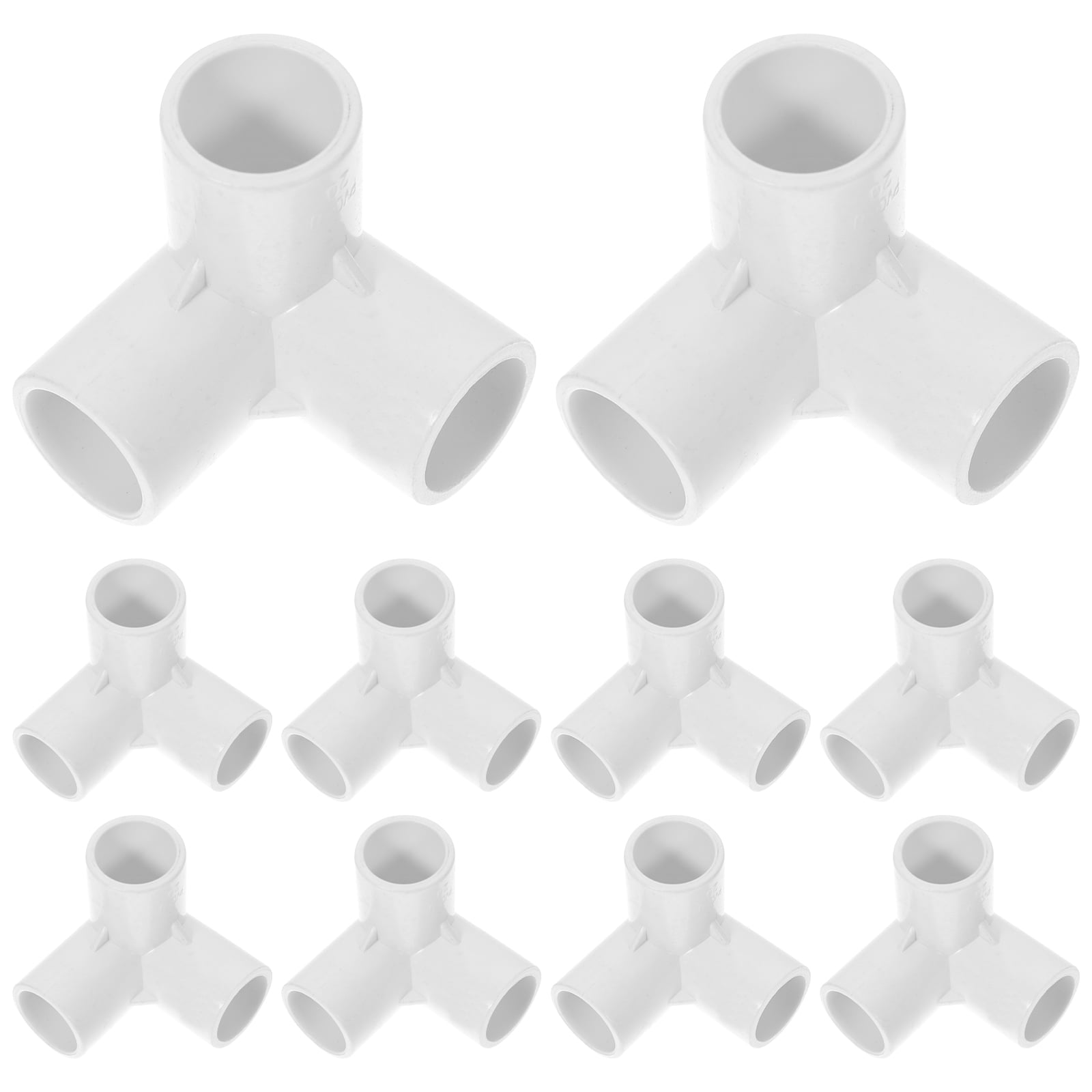 Zonh 10pcs Pipe Fitting 3-Way PVC Pipe Joint Tent Connector Greenhouse ...