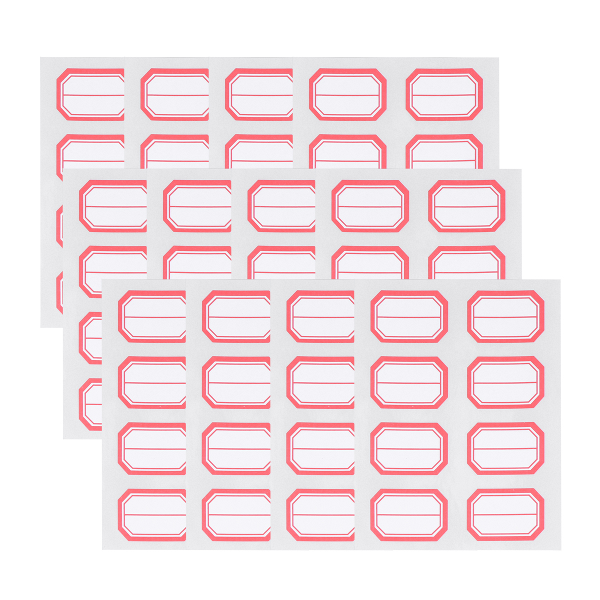 Zonh 12 Sheets Self-adhesive Labels Simple Marker Stickers Handwritten ...