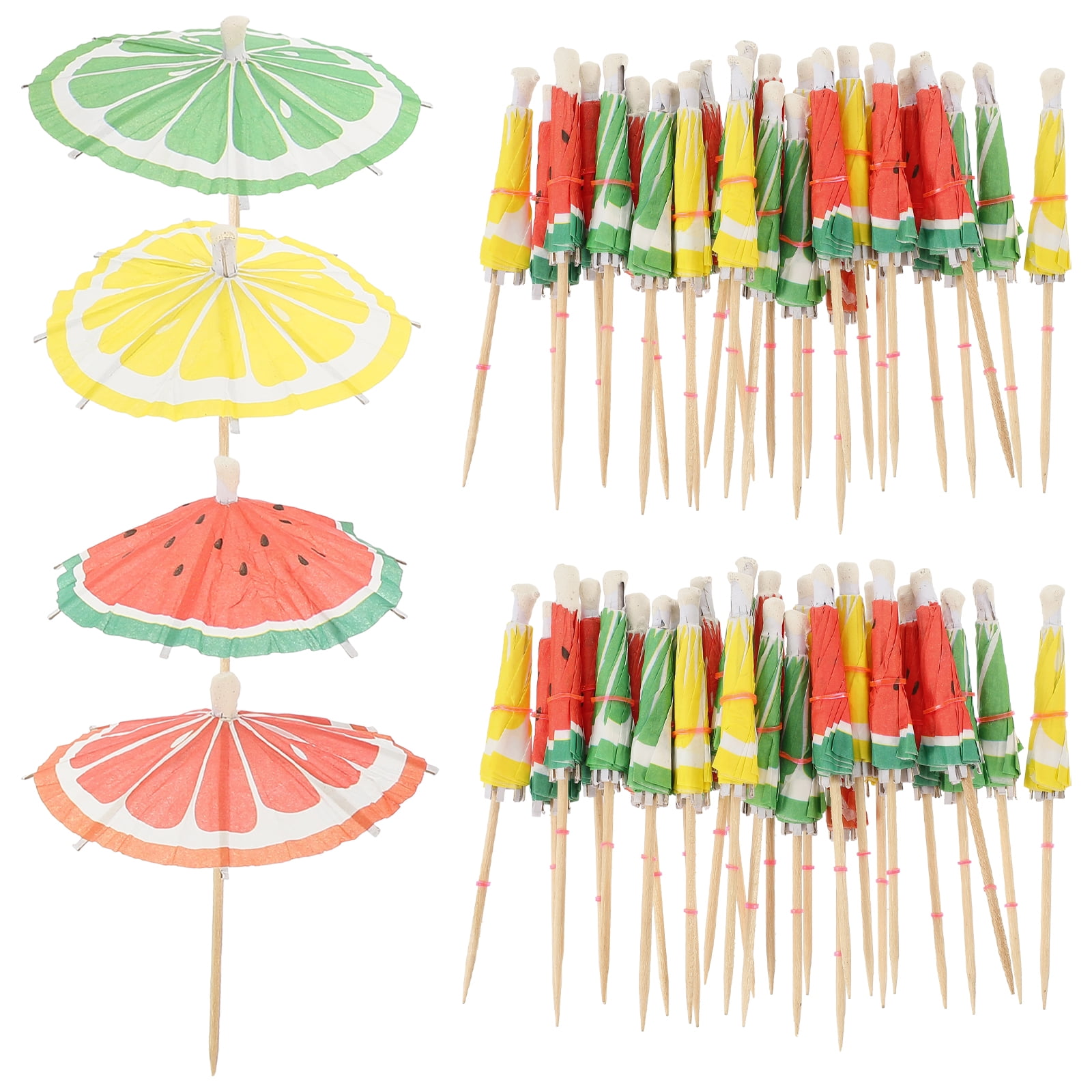 Zonh 50pcs Umbrella Cocktail Picks for Summer Hawaiian Party (10cm ...