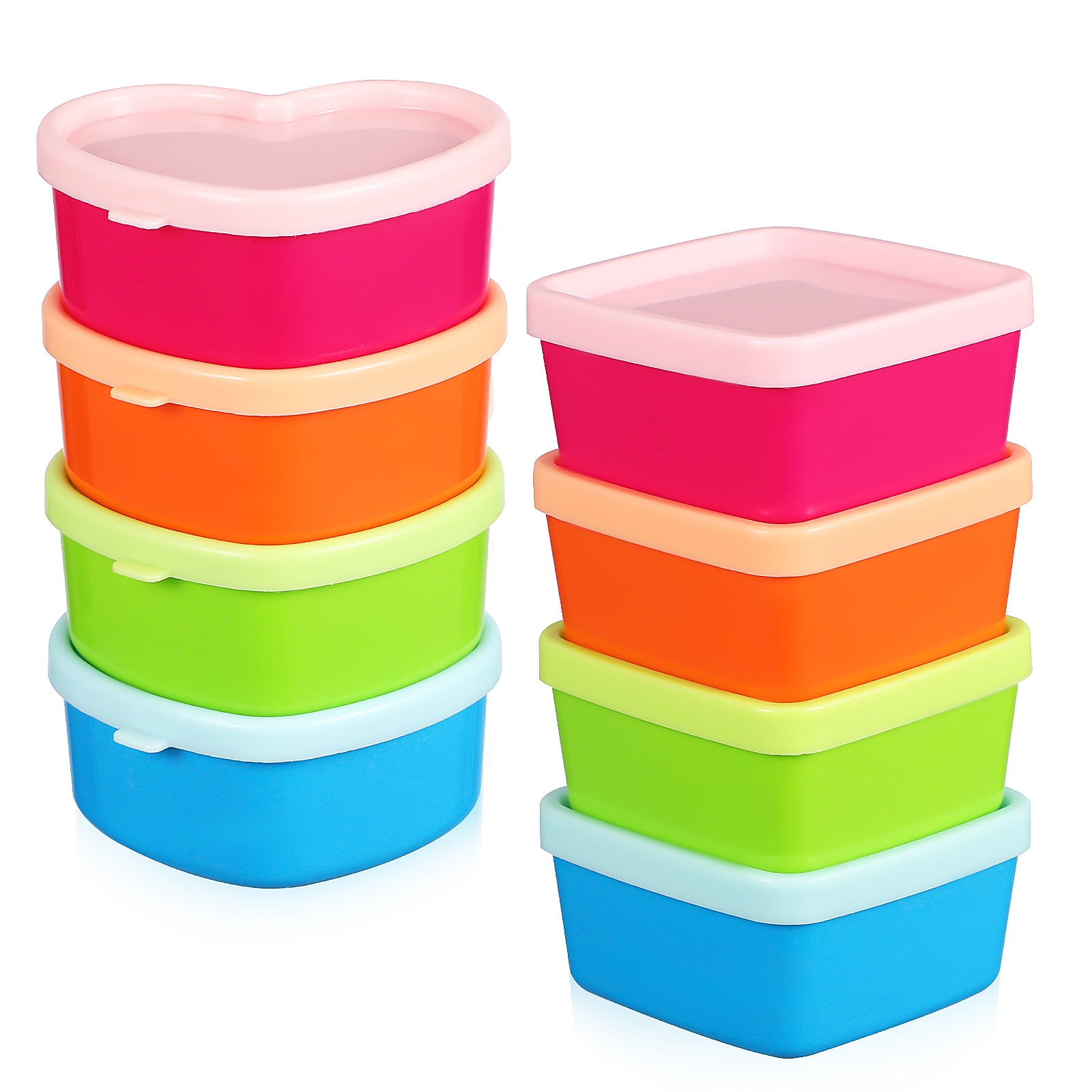 Zonh 8Pcs Multicolor Classroom Storage Bins with Lids - Stackable ...