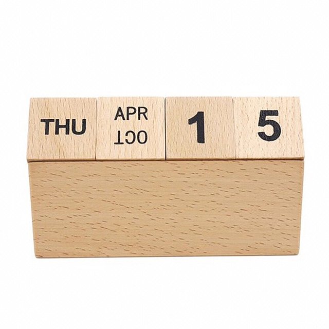 Zonh Wooden Desktop Manual Calendar Creative Calendar Decorations ...