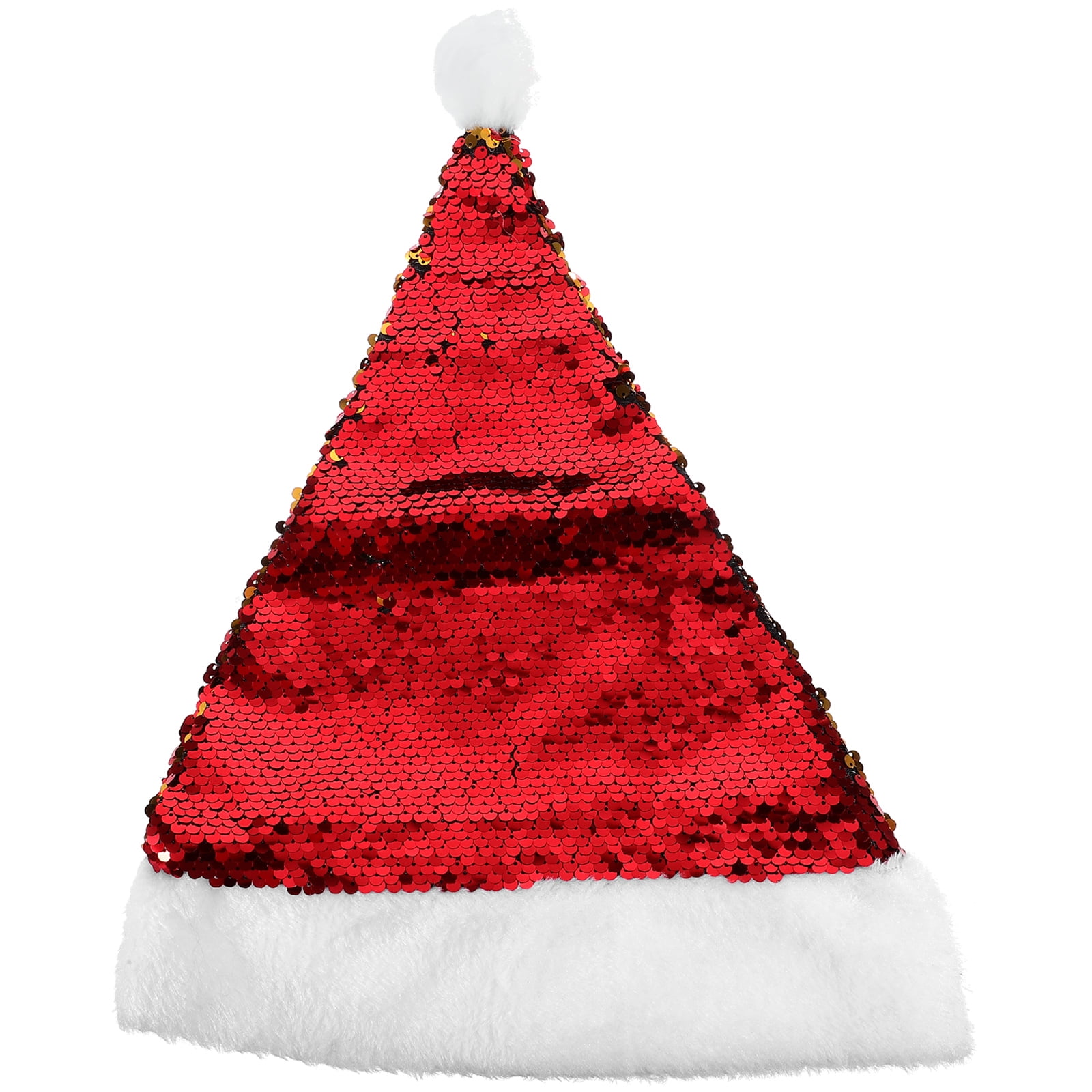 Zonh Xmas Sequin Hat Santa Claus Glitter Party Cap Costume - Walmart.com