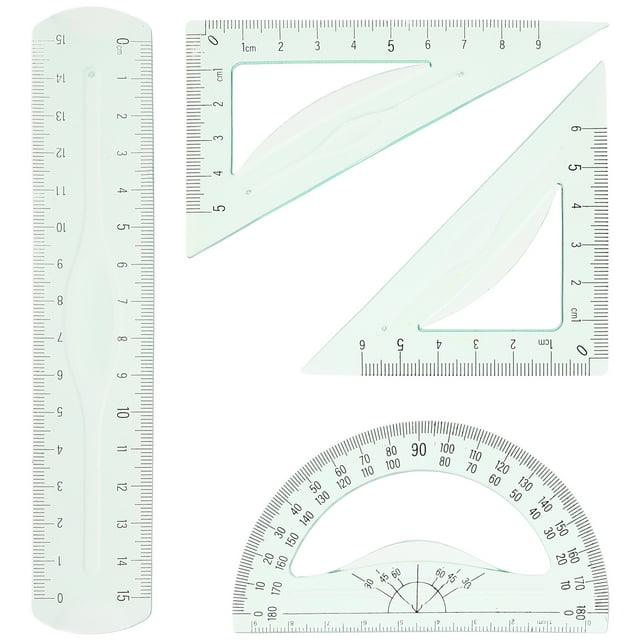 Zonhebin 1 Set Protractor Student Drafting Ruler Engineering Drawing ...