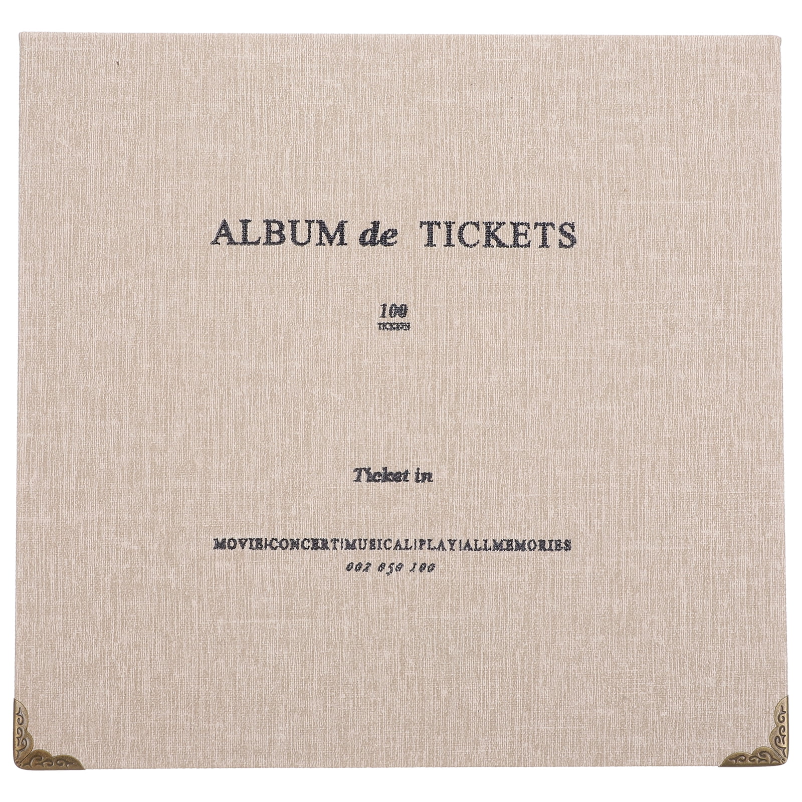 Zonhebin 1PC Ticket Bill Collection Book Movie Ticket Storage Note ...