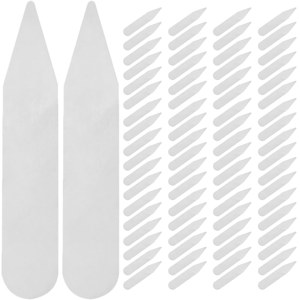 Zonhebin 200pcs Shirt Collar Inserts Shirt Collar Support Collar Stays ...