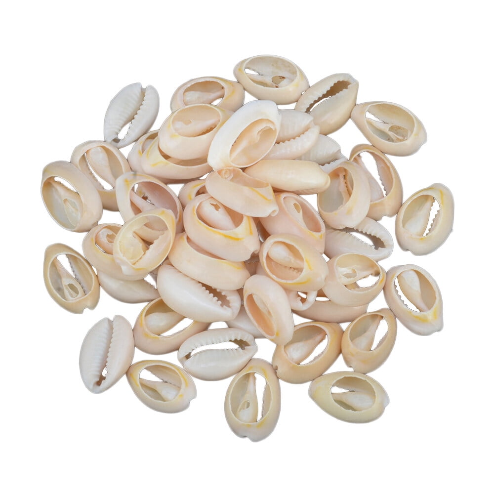 Zonhebin 50 Cowrie Shells Spiral Shell Beads for DIY Jewelry Making - Walmart.com