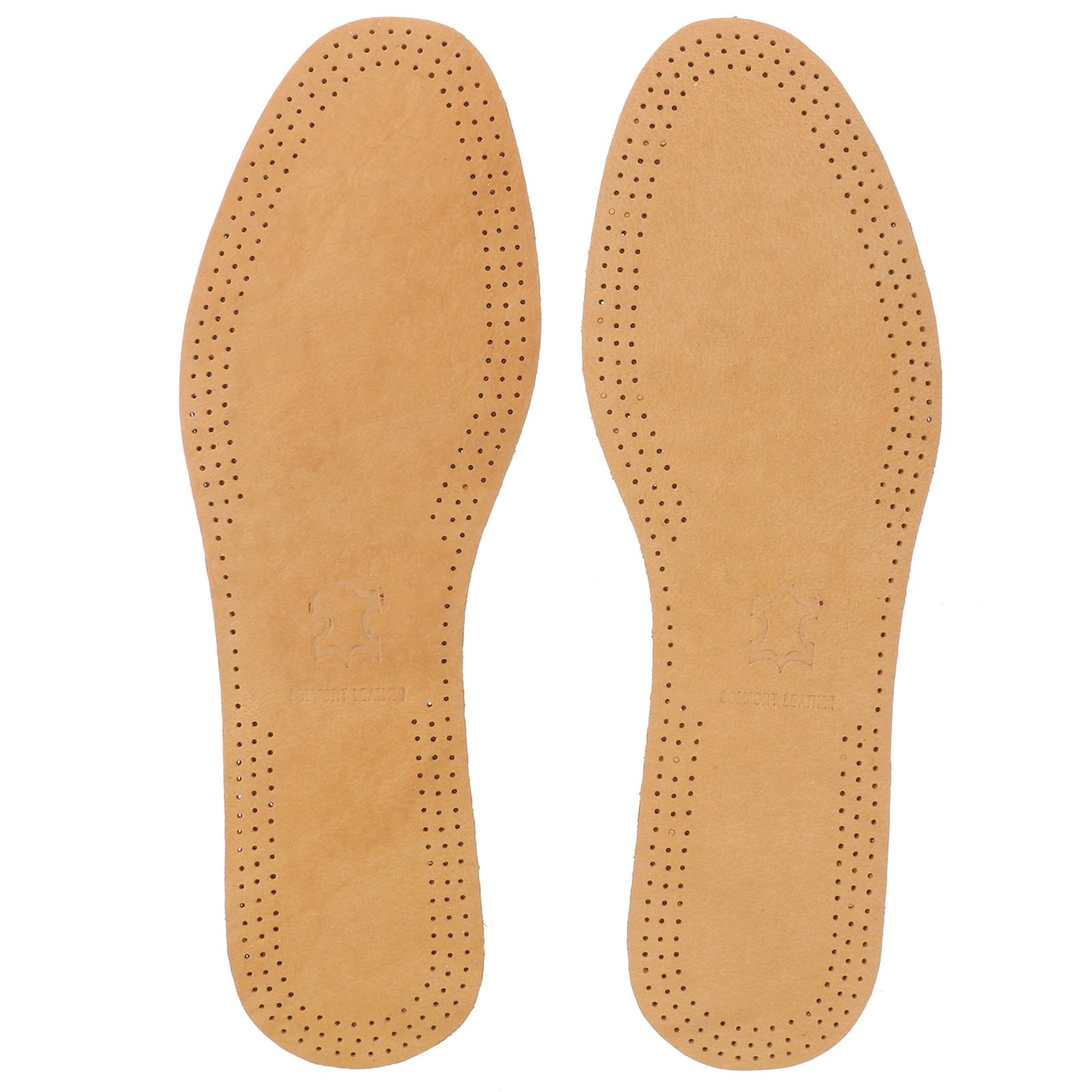 Zonhebin Breathable Brown Leather Insoles with Carbon Filter for Men ...