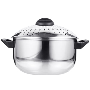 Walchoice 4 Quart Wide Deep Stockpot with Heavy Bottom, Stainless Steel ...
