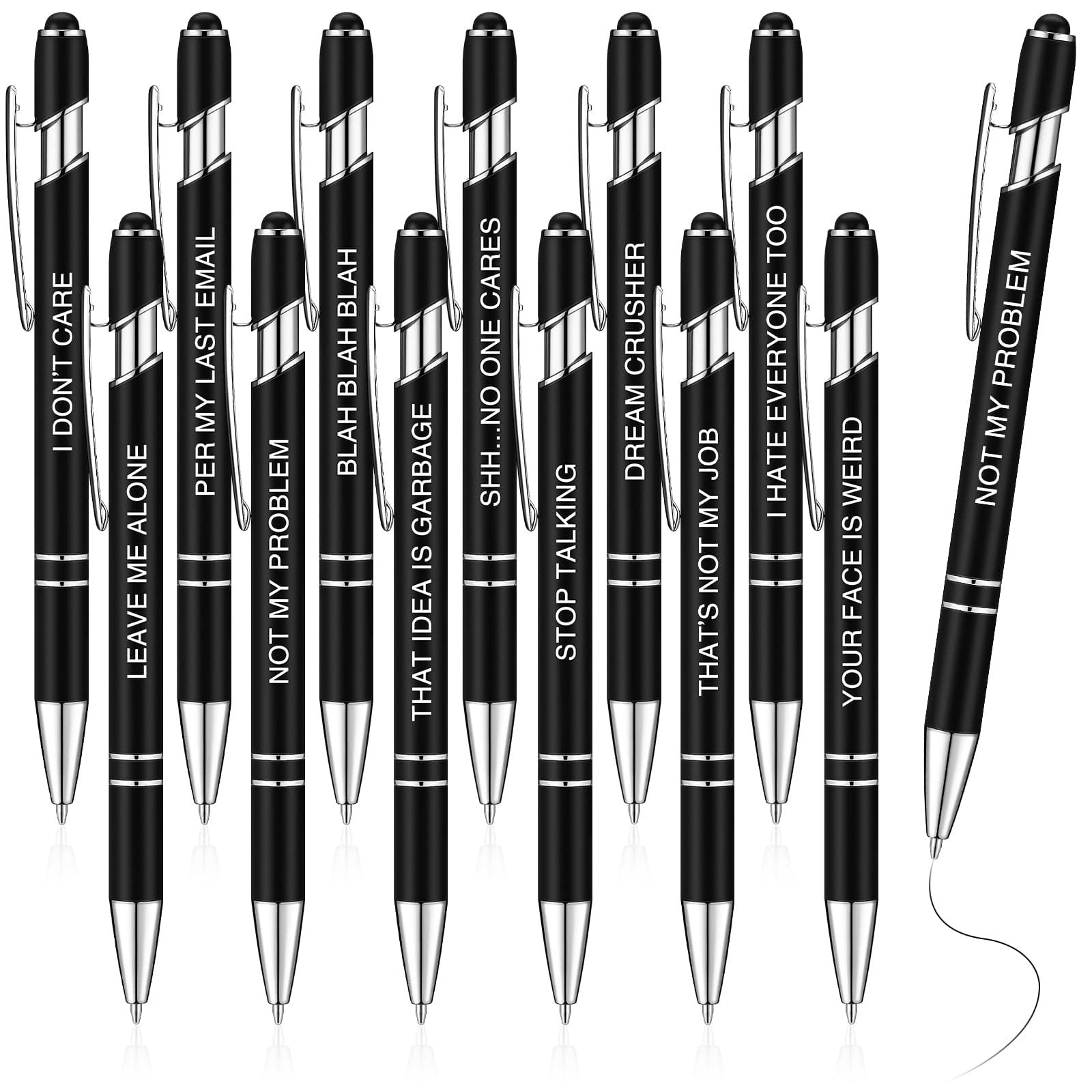 Zonon 12 Pieces Inspirational Motivational Quotes Ballpoint Pens with ...