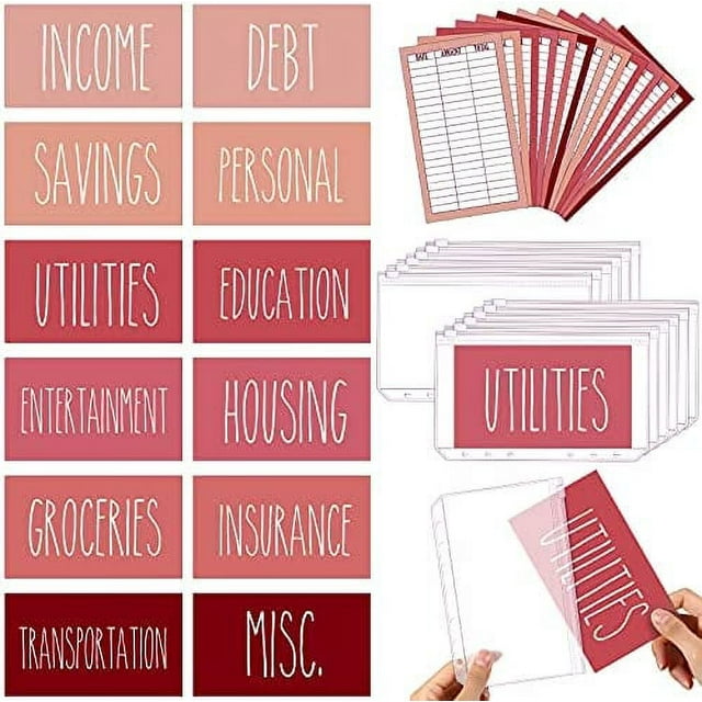 Zonon 24 Pieces Budget Sheets Expense Tracker Sheets Budget Cash ...