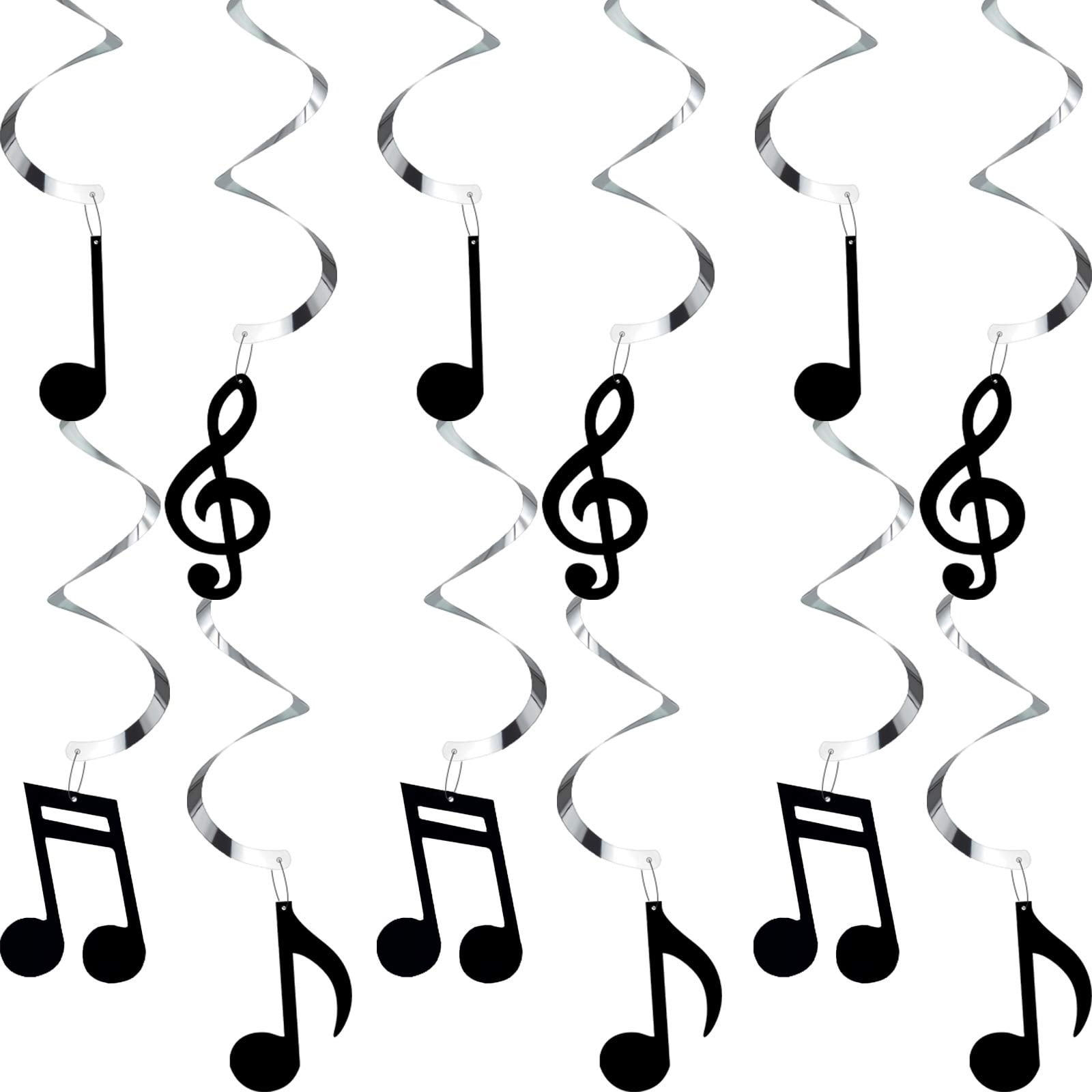 Zonon 25 Pieces CORNET Musical Note Hanging Swirl Music Foil Whirl ...