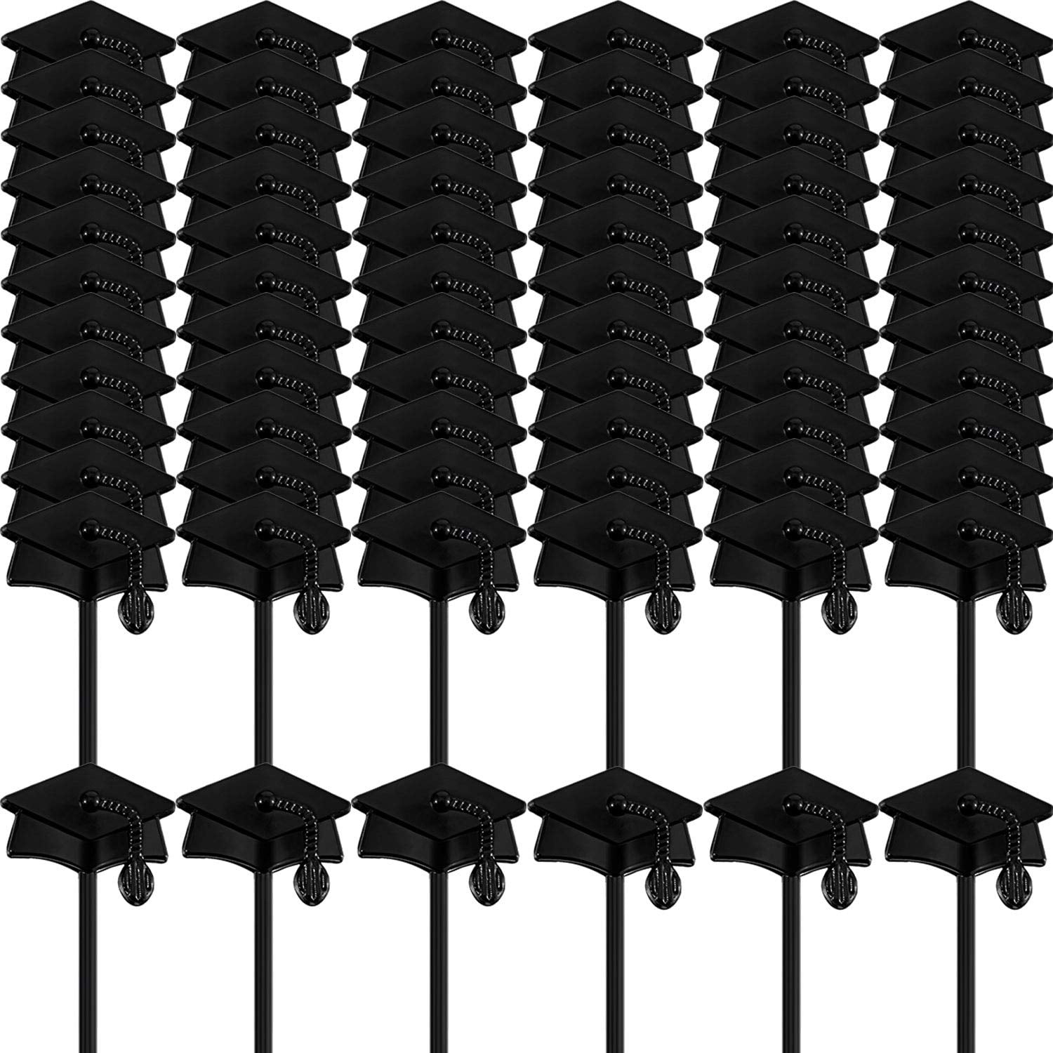 Zonon 72 Pieces TWE5 2025 Graduation Cupcake Toppers Plastic Cake ...